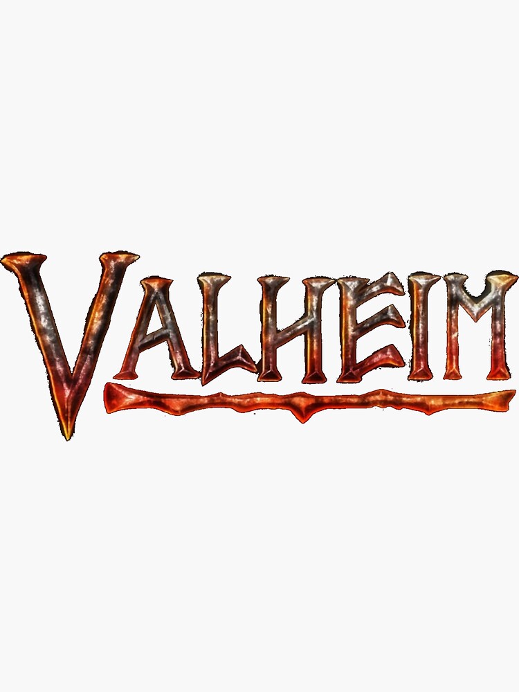 "Valheim game logo" Sticker for Sale by MarvinHsk | Redbubble