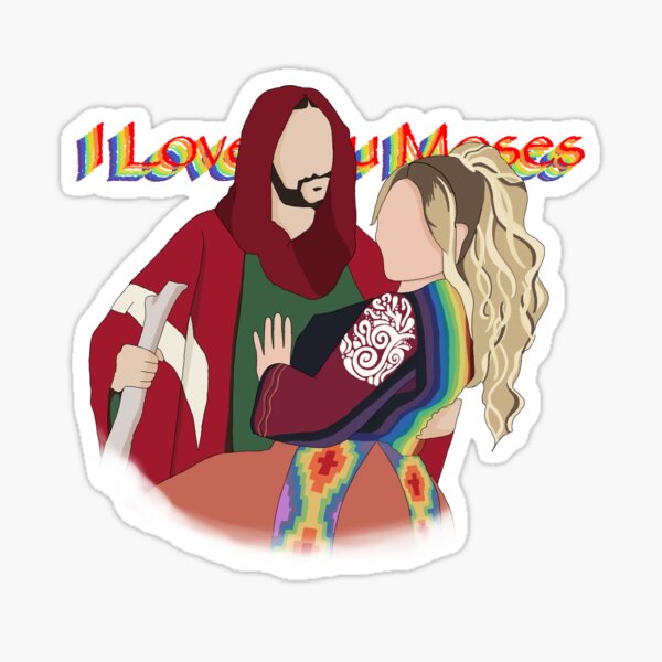 "I Love You Moses" Sticker for Sale by shannonkool | Redbubble