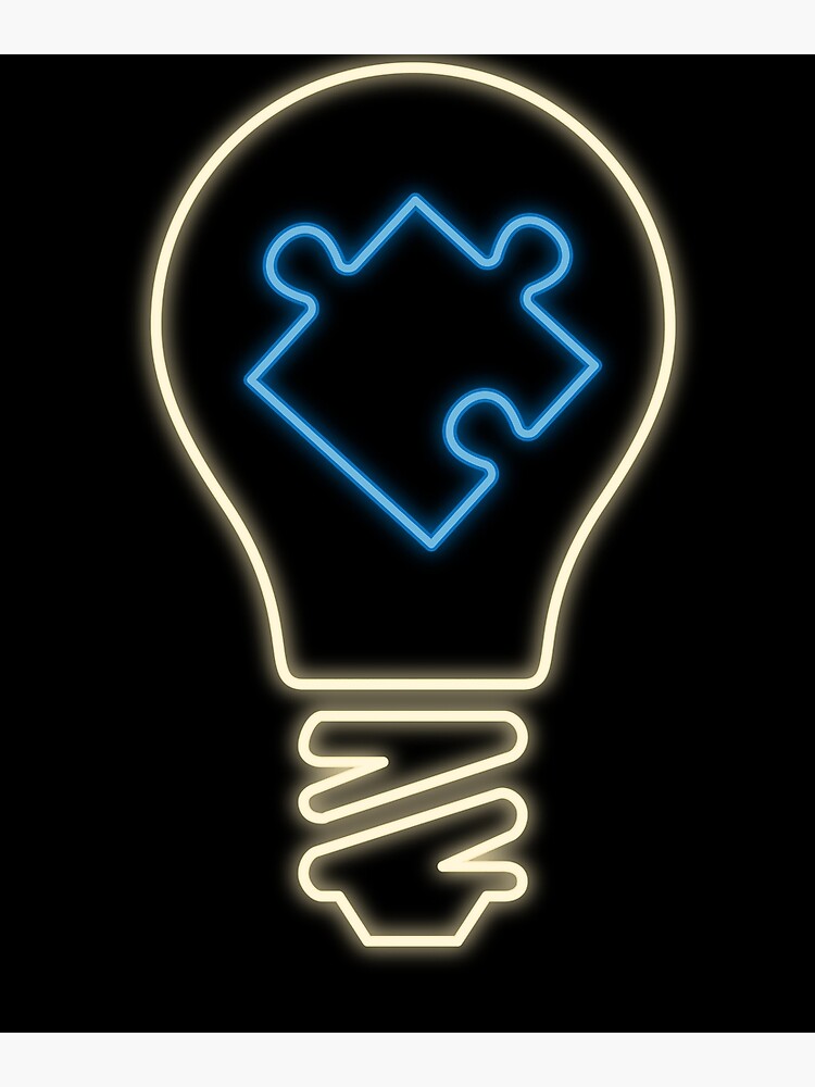 Póster «Cartel de neón retro de los años 80 Concienciación sobre el ...