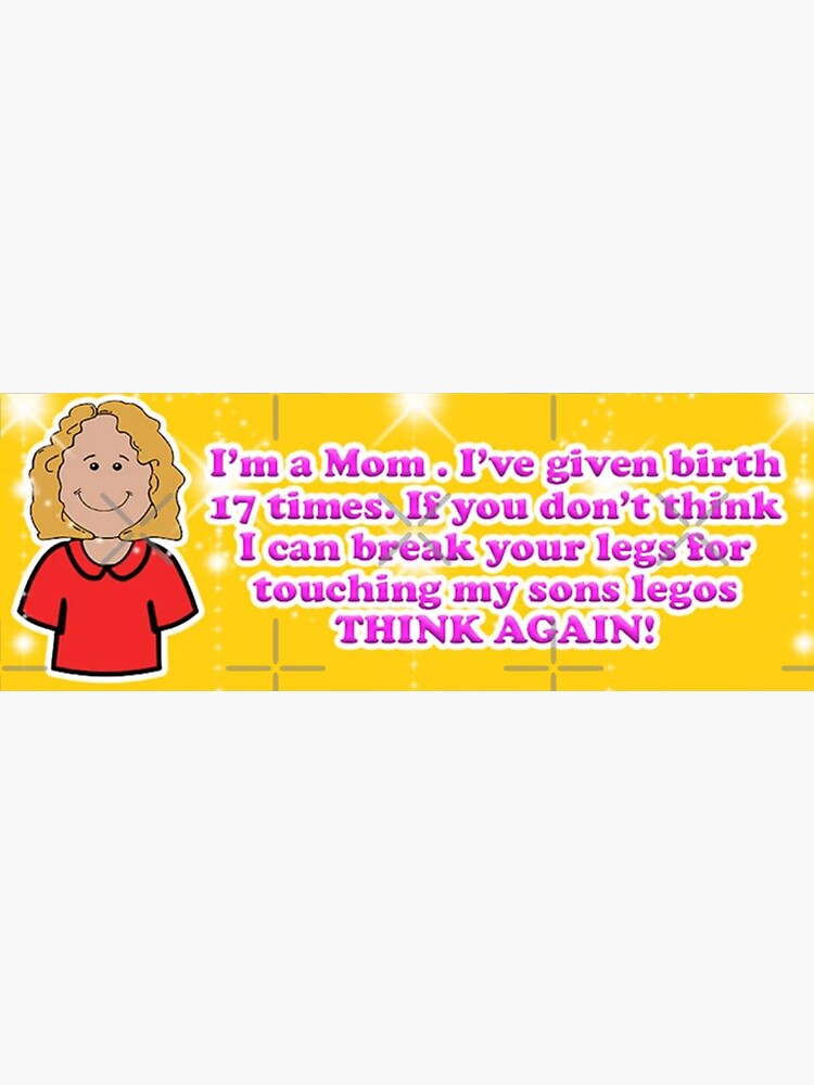 "I'm a Mom - TED NIVISON bumper sticker" Sticker for Sale by finched ...