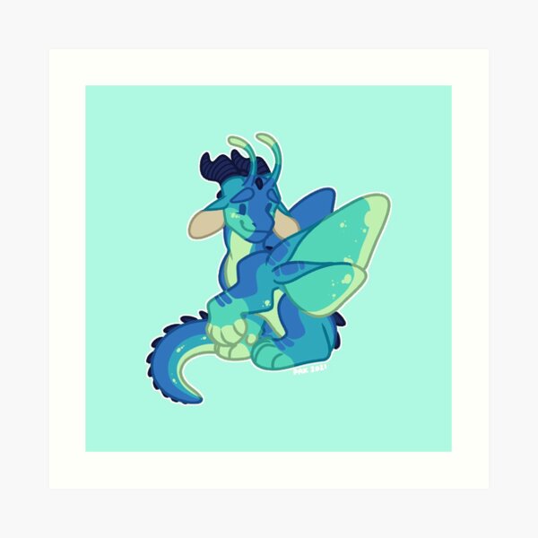 "Blue - WOF Wings of Fire" Art Print by StudioMaverick | Redbubble