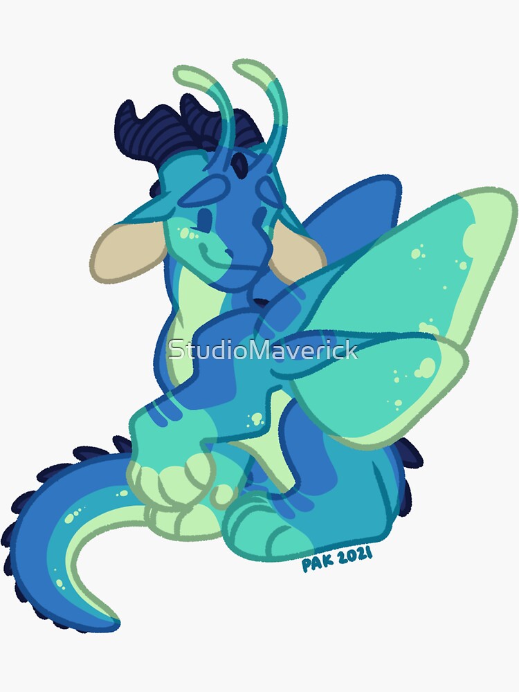 "Blue - WOF Wings of Fire" Sticker for Sale by StudioMaverick | Redbubble