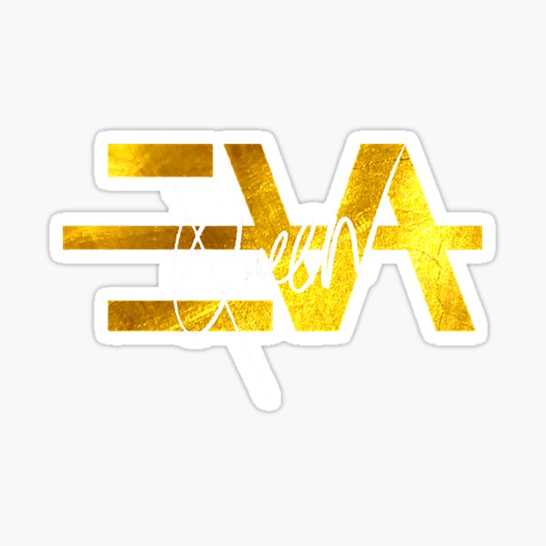 "EQ Logo White Gold" Sticker by coging2802 | Redbubble