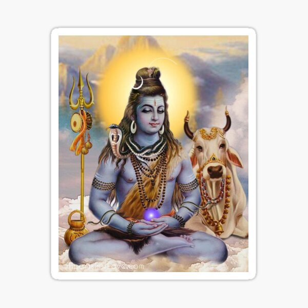 "Lord Shiva." Sticker for Sale by CrayonSpot | Redbubble