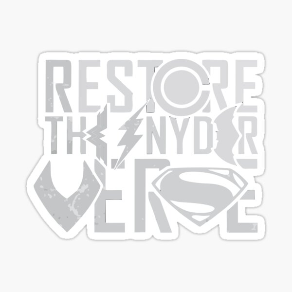 "Restore the snyder verse" Sticker for Sale by Nandesh22 | Redbubble