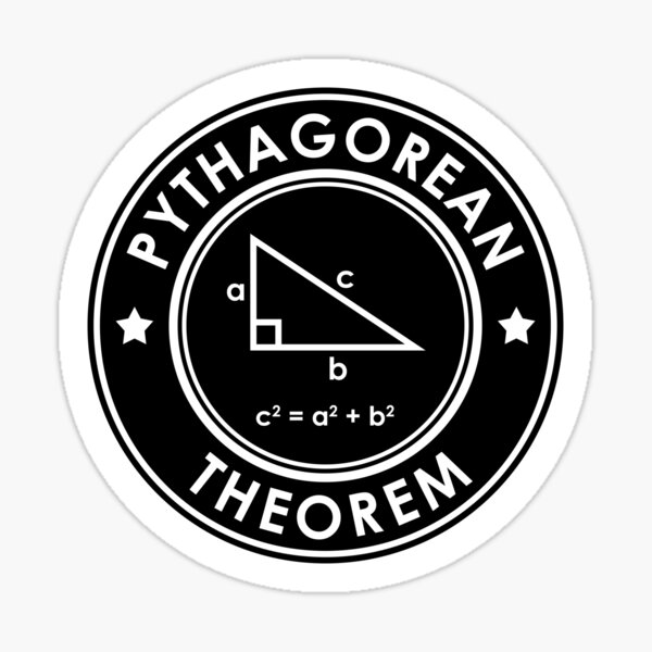 "Pythagorean Theorem" Sticker by Emllea | Redbubble