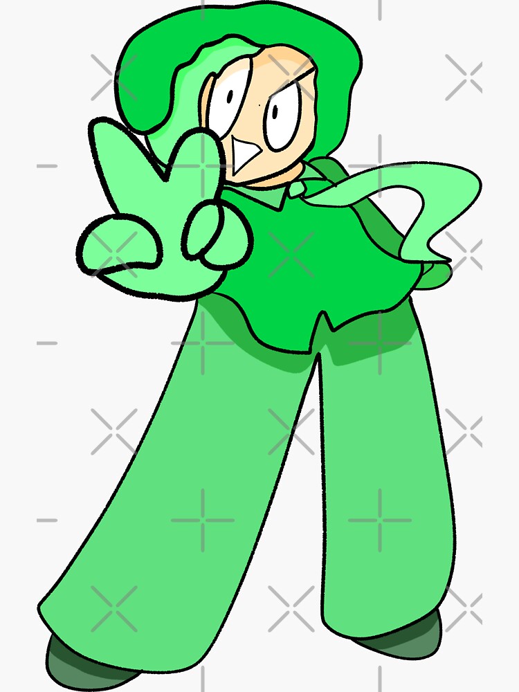 "2 BFDI Chibi Gijinka" Sticker for Sale by SlugJesters | Redbubble