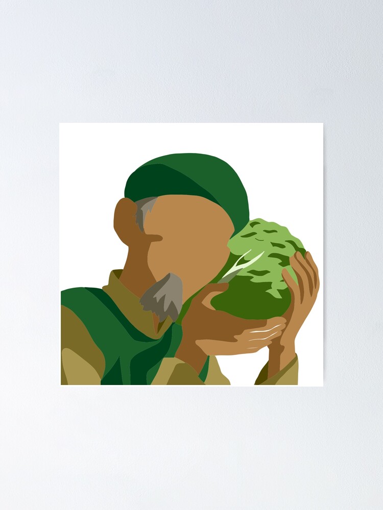 "Avatar the Last Airbender Cabbage Guy Simple Design" Poster by KpopOD ...
