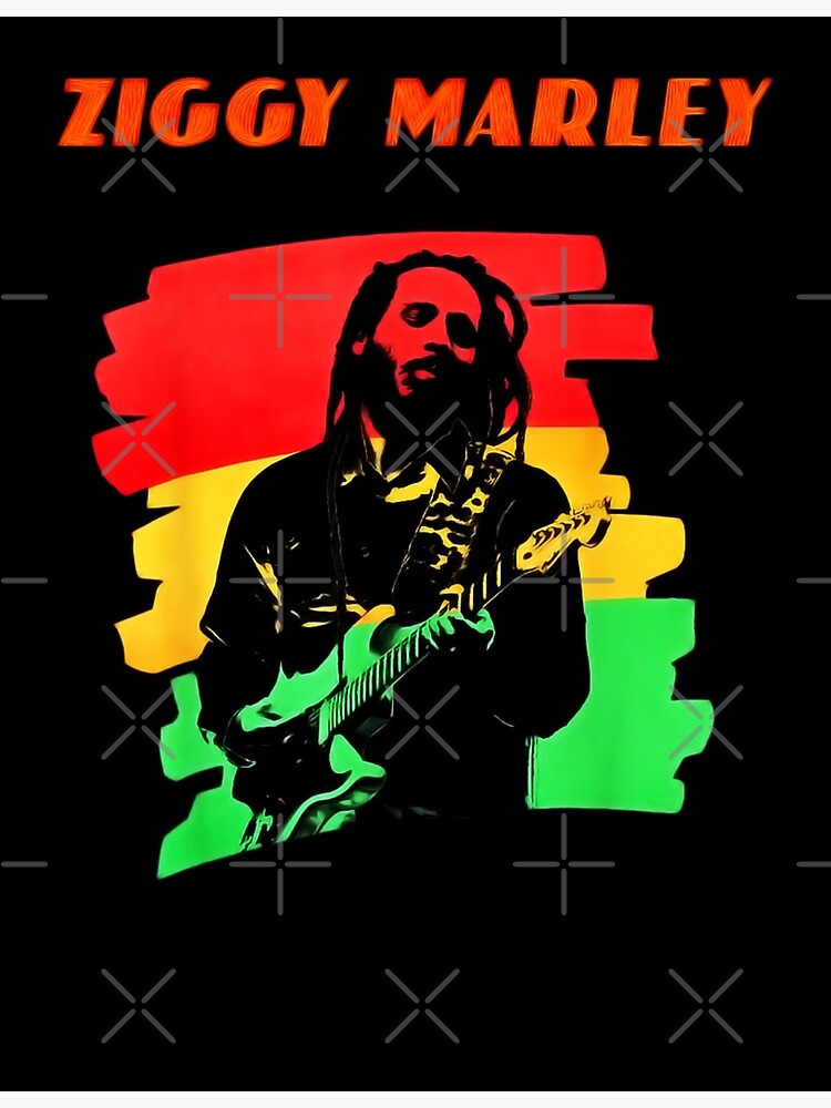 "Ziggy Marley - Official Merchandise - Red Green Gold T-Shirt" Poster ...