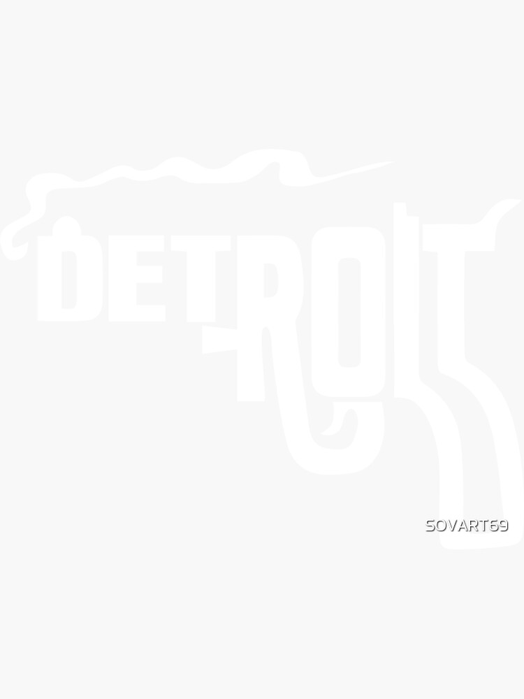 "Detroit Gun" Sticker by SOVART69 | Redbubble