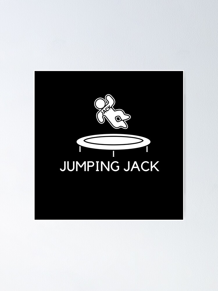 "Jumping Jack Pun - Funny and Cool Workout" Poster by RebelCoolStore ...