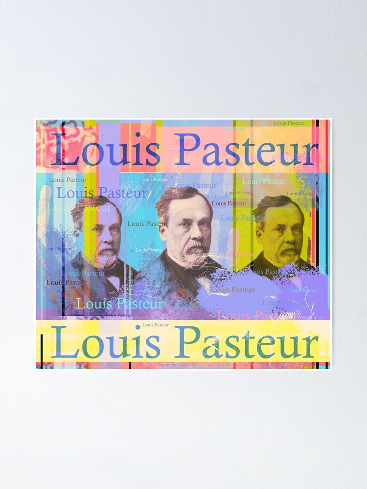 "beautiful Louis Pasteur portrait, aesthetic collage for researchers ...