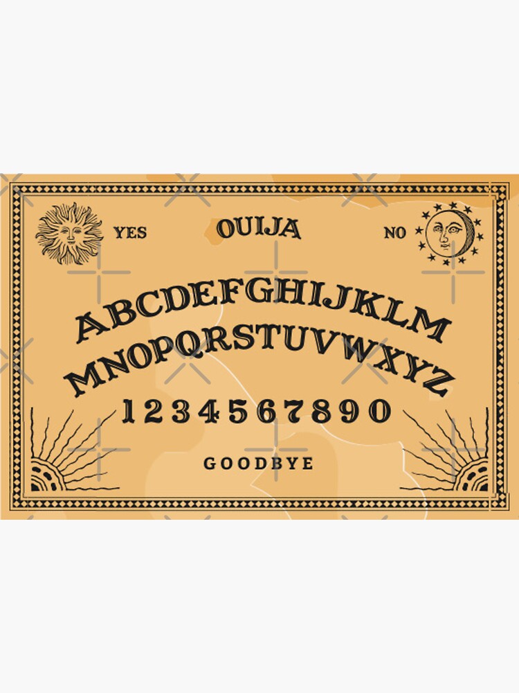 "Ouija clothing and items" Sticker for Sale by Liquidice1 | Redbubble