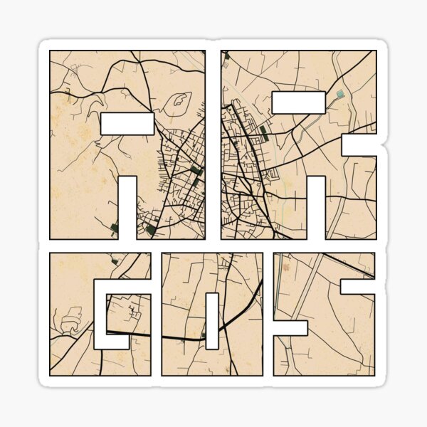 "Argos City Map of Greece - Vintage" Sticker for Sale by deMAP | Redbubble