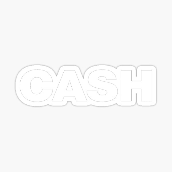 "Cash" Sticker for Sale by KingOfRock1978 | Redbubble