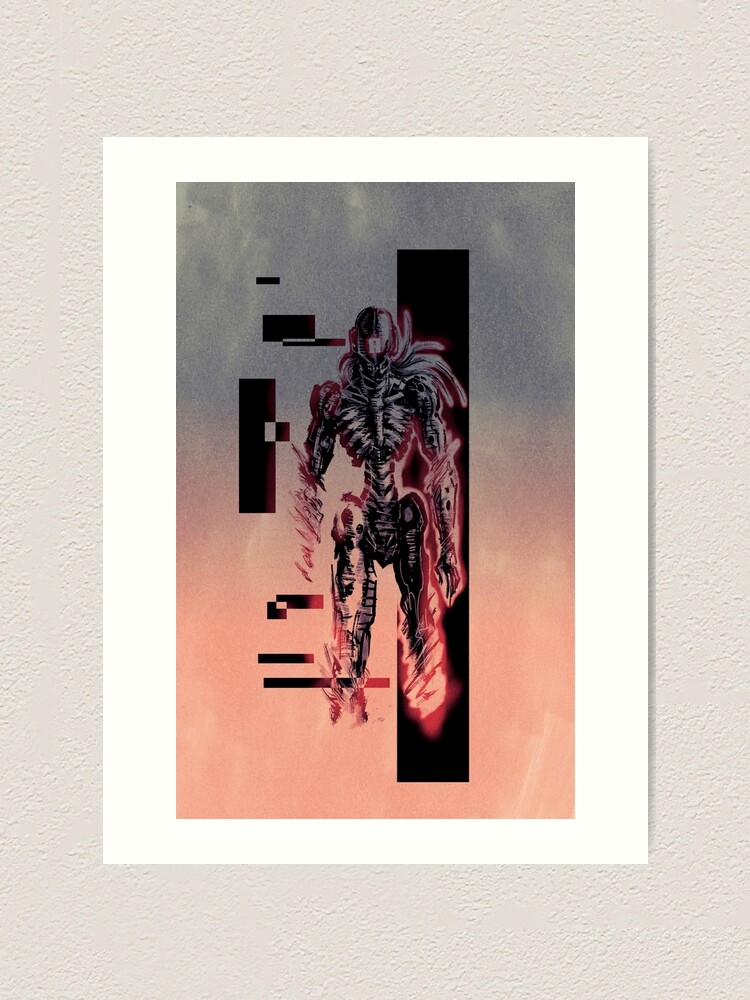 "Cybernetic Skeleton -Alpha-" Art Print by Teoft | Redbubble