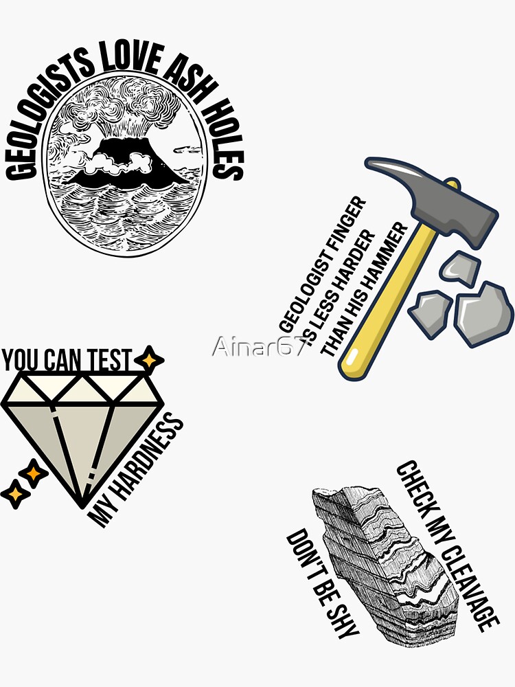 "Geology, rock lover, geologists love ash holes, geology jokes ...