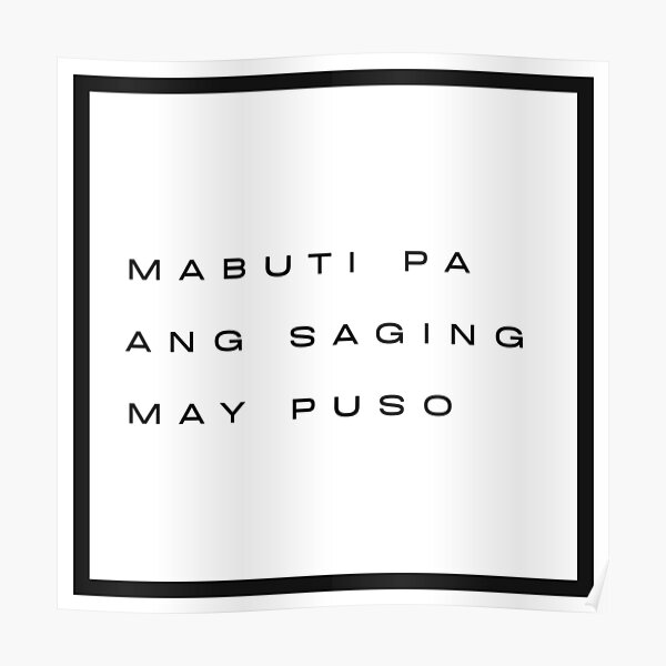 "Funny or Painful Filipino Hugot Line - Saging (Banana) " Poster for ...