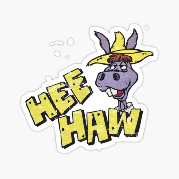 "Hee Haw" Sticker for Sale by RussellParker | Redbubble