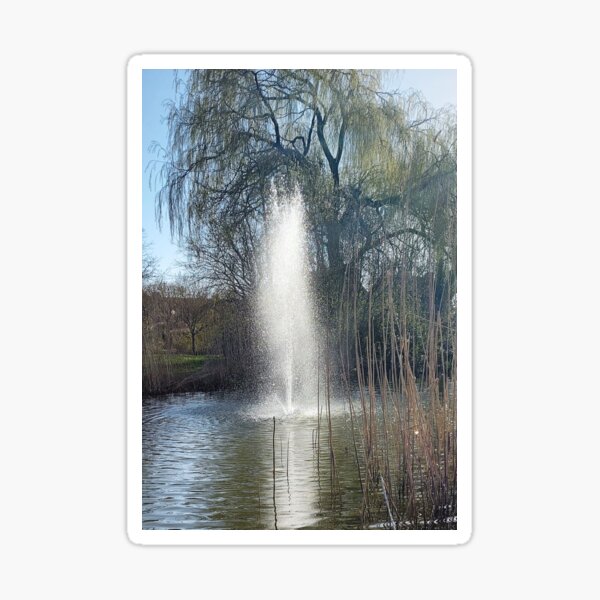 "Water Fountain" Sticker for Sale by gkunique | Redbubble
