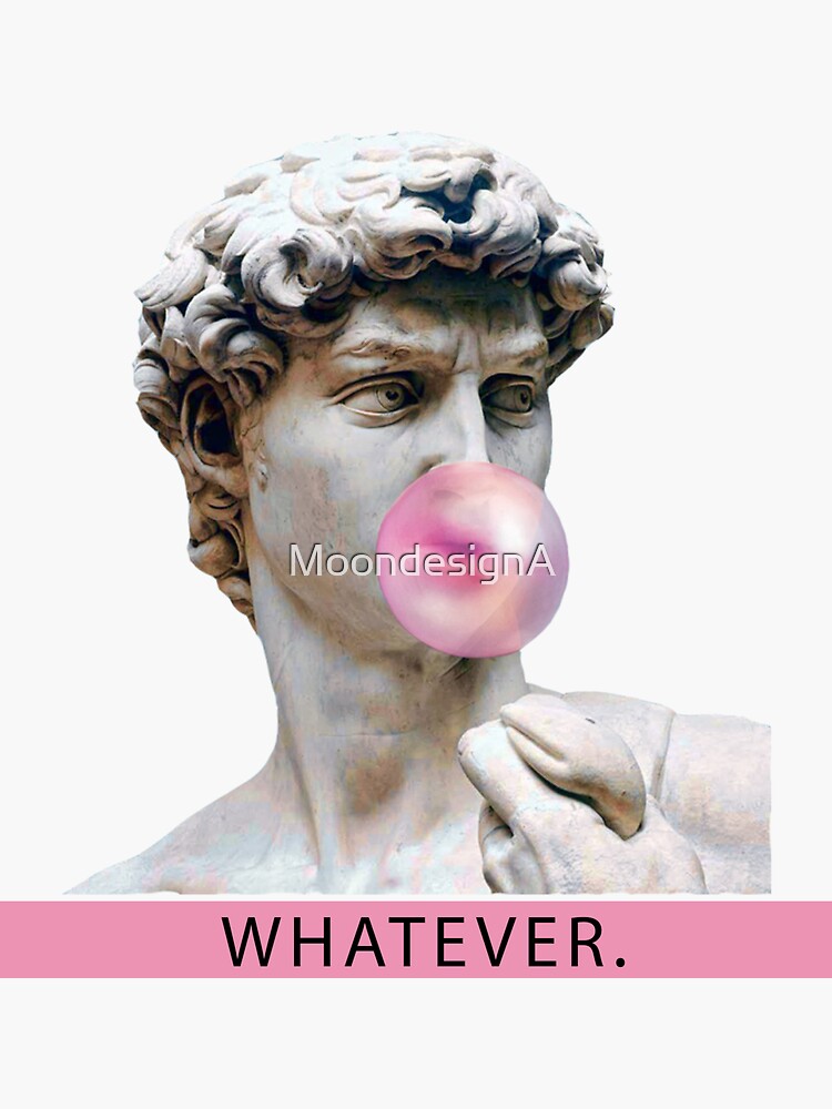"WHATEVER ART DESIGN" Sticker for Sale by MoondesignA | Redbubble