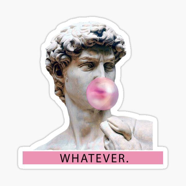 "WHATEVER ART DESIGN" Sticker for Sale by MoondesignA | Redbubble