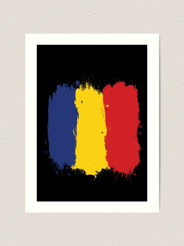 "Romania - Paint Splatter" Art Print by Pixel-Born | Redbubble