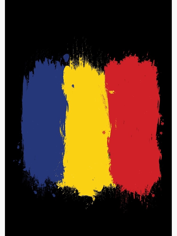 "Romania - Paint Splatter" Art Print by Pixel-Born | Redbubble