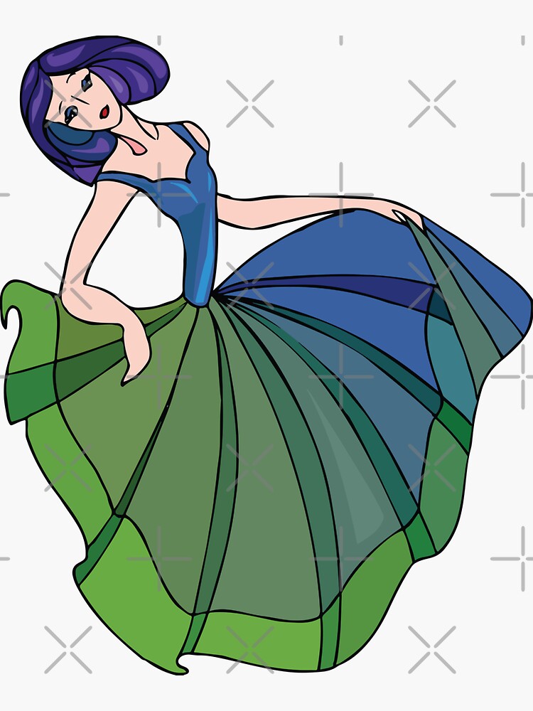 "teenage girl Dancing" Sticker for Sale by iTrending | Redbubble