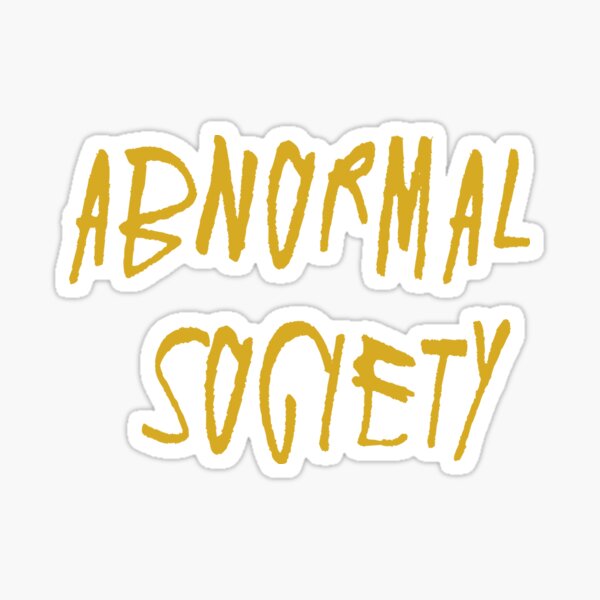 "Abnormal Society" Sticker for Sale by Namykaur | Redbubble