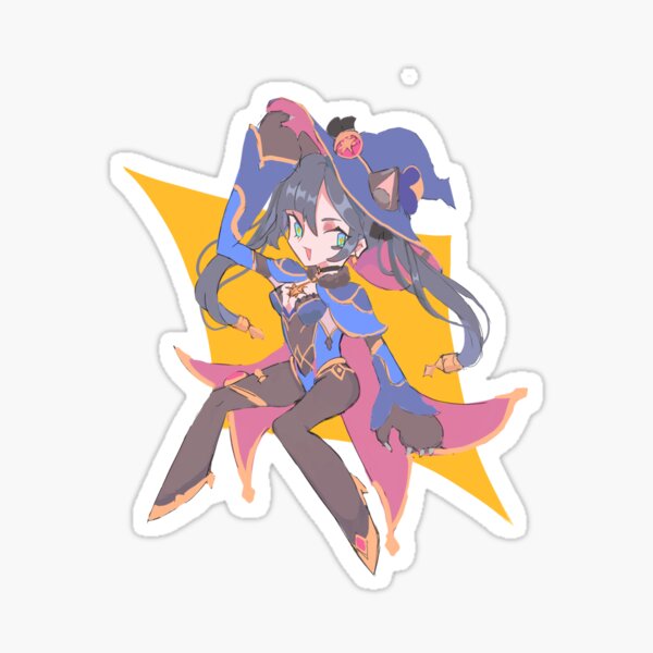 "Neko! Mona Megistus the broke astrologist Genshin Impact" Sticker for ...
