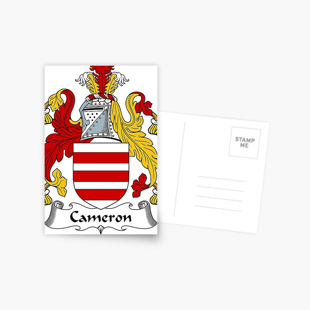 "Cameron Coat of Arms / Cameron Family Crest" Postcard by ...