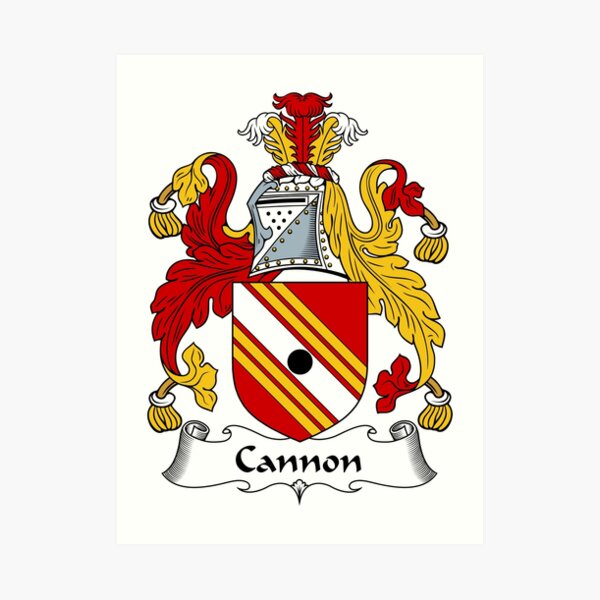 "Cannon Coat of Arms / Cannon Family Crest" Art Print for Sale by ...