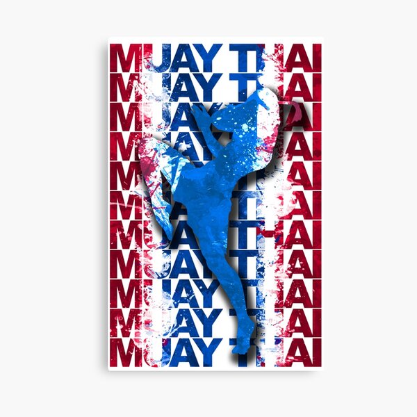 "Muay Thai Boxing Flag Fighter Thailand Martial Art" Canvas Print by ...