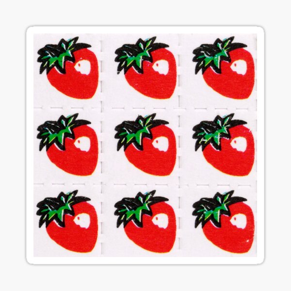 "Strawberry Acid LSD" Sticker for Sale by DJDamski | Redbubble
