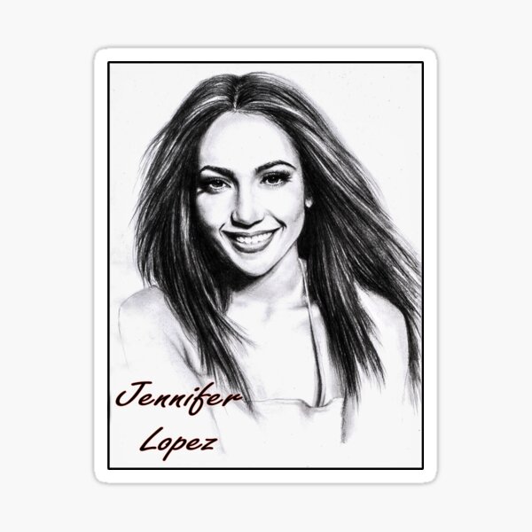 "Jennifer Lopez" Sticker for Sale by polatyavuz07 | Redbubble