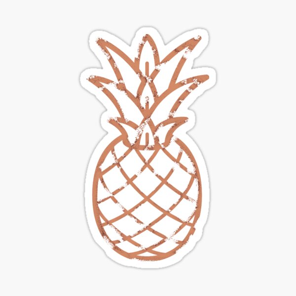 "chalk pineapple draw" Sticker for Sale by venus-ian | Redbubble