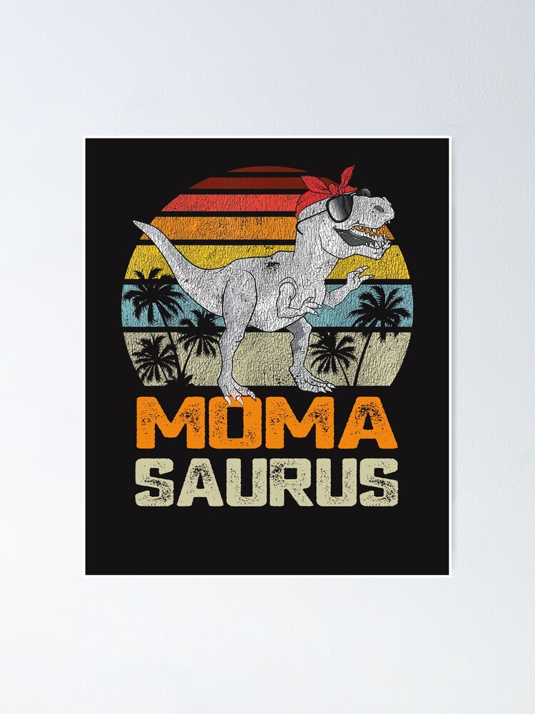 Poster « Assortiment de la famille des dinosaures Moma Saurus ...