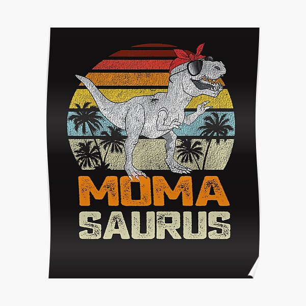 Poster « Assortiment de la famille des dinosaures Moma Saurus ...
