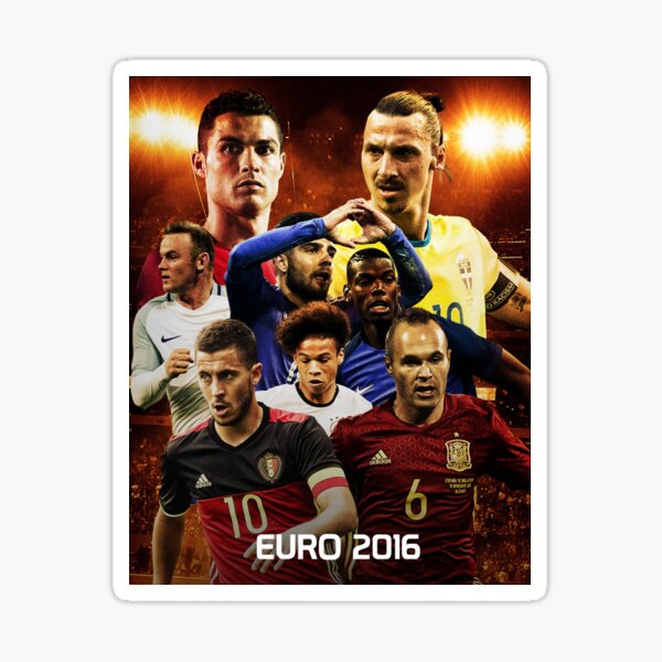"EURO 2016" Sticker for Sale by SoccerKings | Redbubble