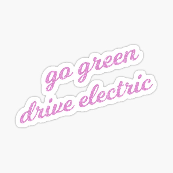 "Electric car" Sticker for Sale by Karpatenwilli | Redbubble