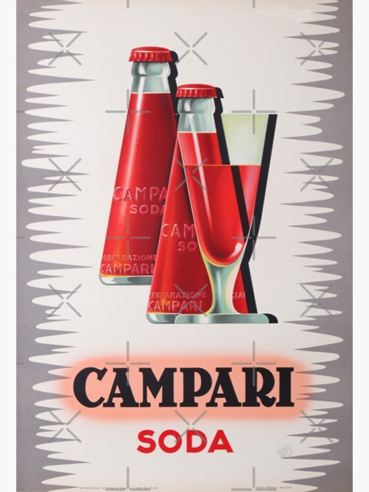 "Bottle Campari Mingozzi Red Color" Poster for Sale by tigozawe | Redbubble