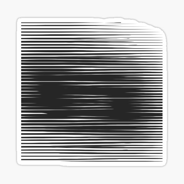 "Black and White Line Pattern" Sticker for Sale by hashnan21 | Redbubble