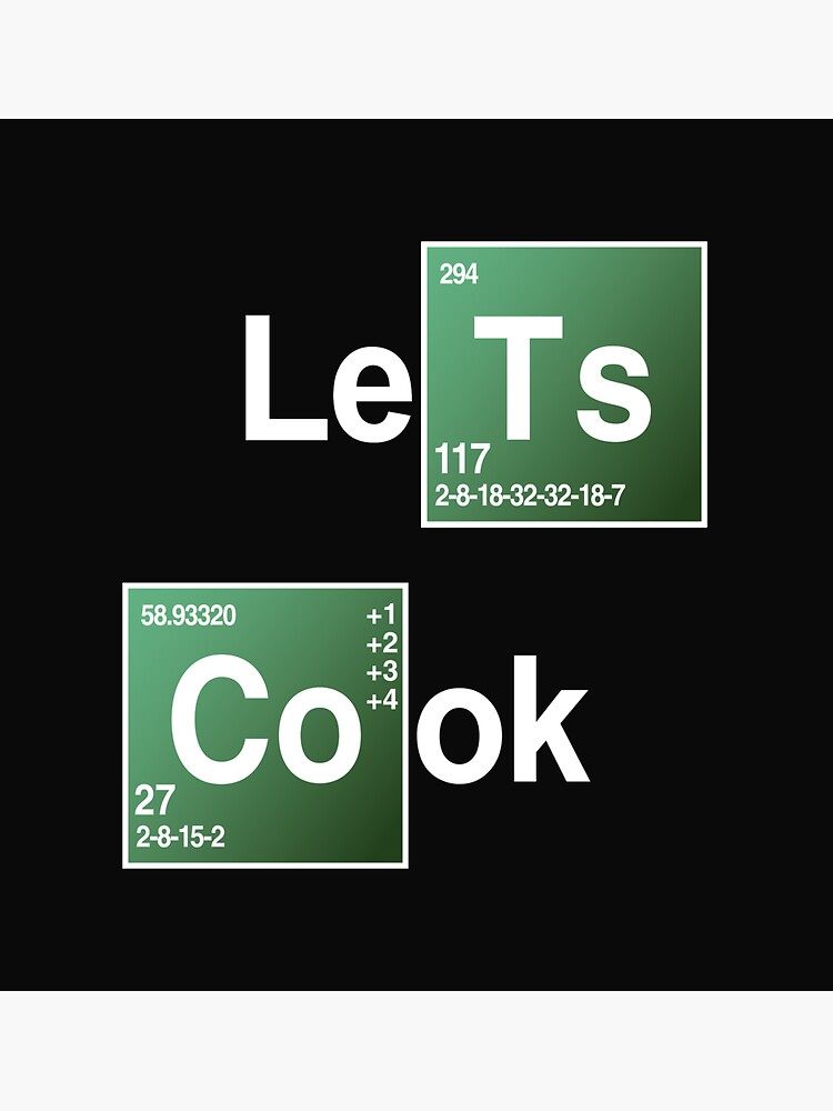 "Let's Cook, Breaking Bad Style" Sticker for Sale by HalfCat | Redbubble