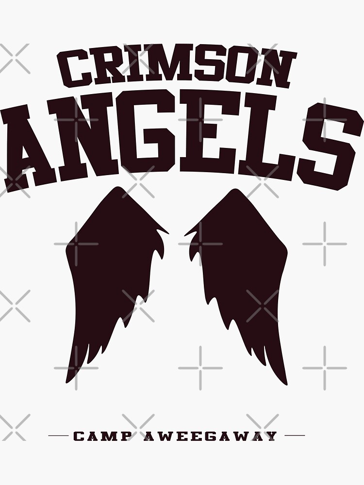 "crimson angels" Sticker for Sale by Pinu92 | Redbubble