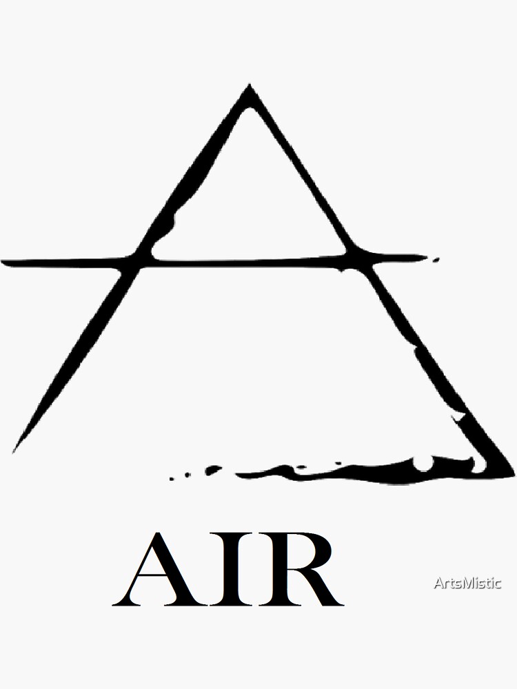 "Símbolo do Ar" Sticker for Sale by ArtsMistic | Redbubble