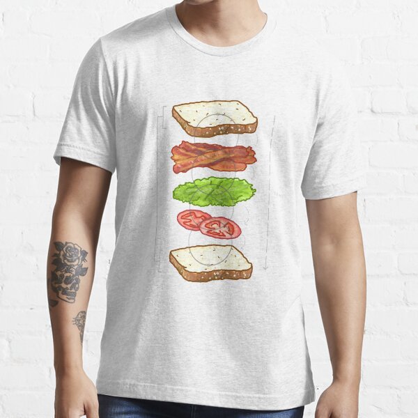 "BLT PERFECTION BLUEPRINT tm" T-shirt for Sale by millss | Redbubble ...