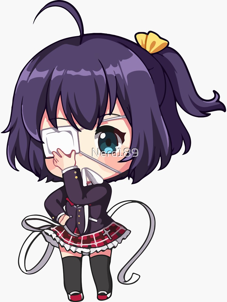 "Takanashi Rikka Chibi" Sticker for Sale by Nerd189 | Redbubble