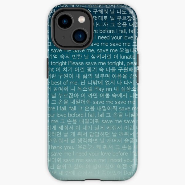 Buy BTS Clear Phone Case Jungkook Silhouette Lyrics Kpop