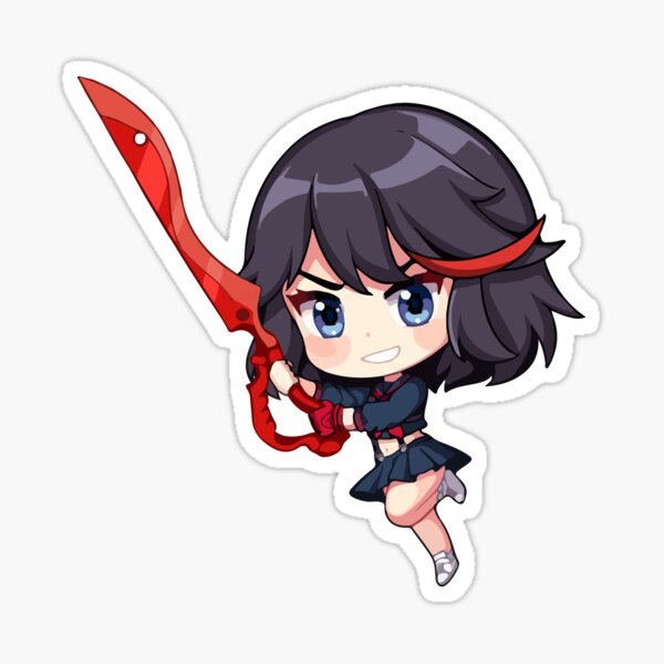 "Ryuko Matoi Chibi" Sticker for Sale by Nerd189 | Redbubble